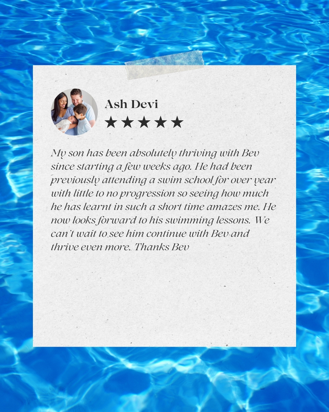 Bev's Wiggle N Swim – Private swim lessons in Camira, taught with care ...