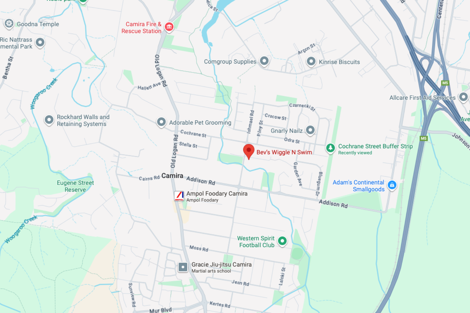 Location & Facilities – Bev's Wiggle N Swim